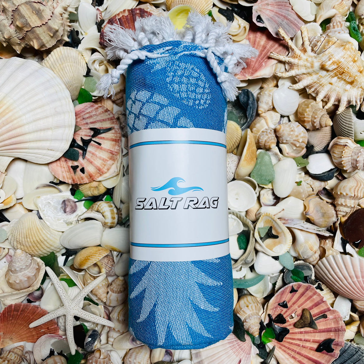 Blue Pineapple Rag - Turkish Beach Towel – Salt Rag Beach Towels